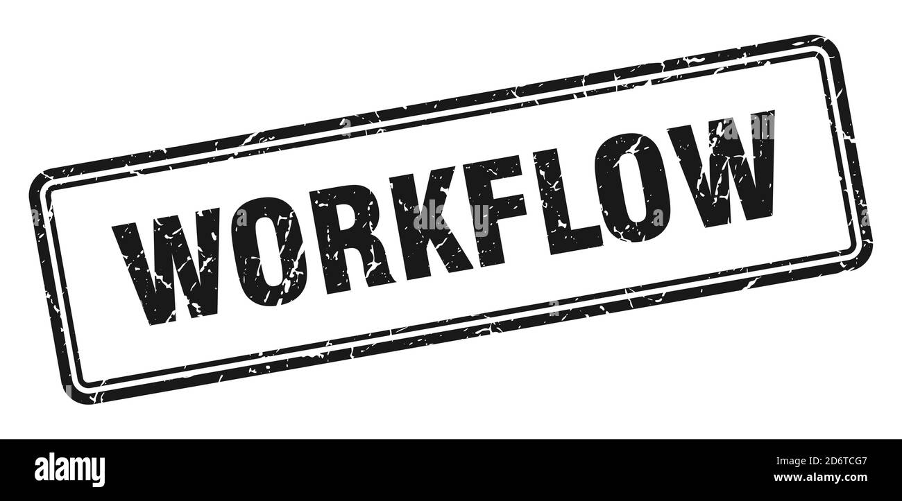 workflow stamp. square grunge sign isolated on white background Stock Vector Image & Art - Alamy