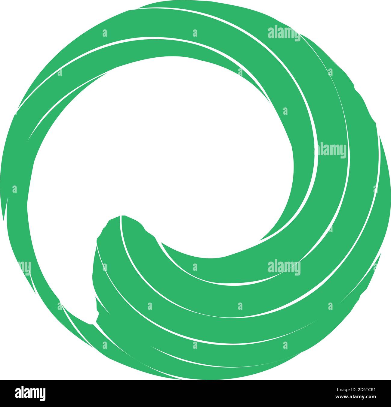 Circular Spiral, swirl, twirl design element. Concentric, radial and ...