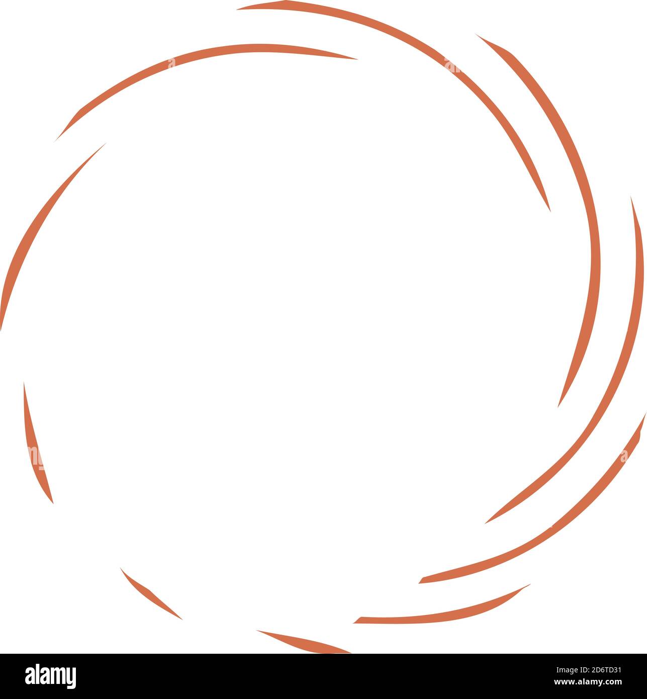 Circular Spiral, swirl, twirl design element. Concentric, radial and ...