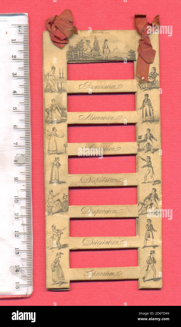 Verso of The Ladder of Love reflecting the ups and downs of marriage ...