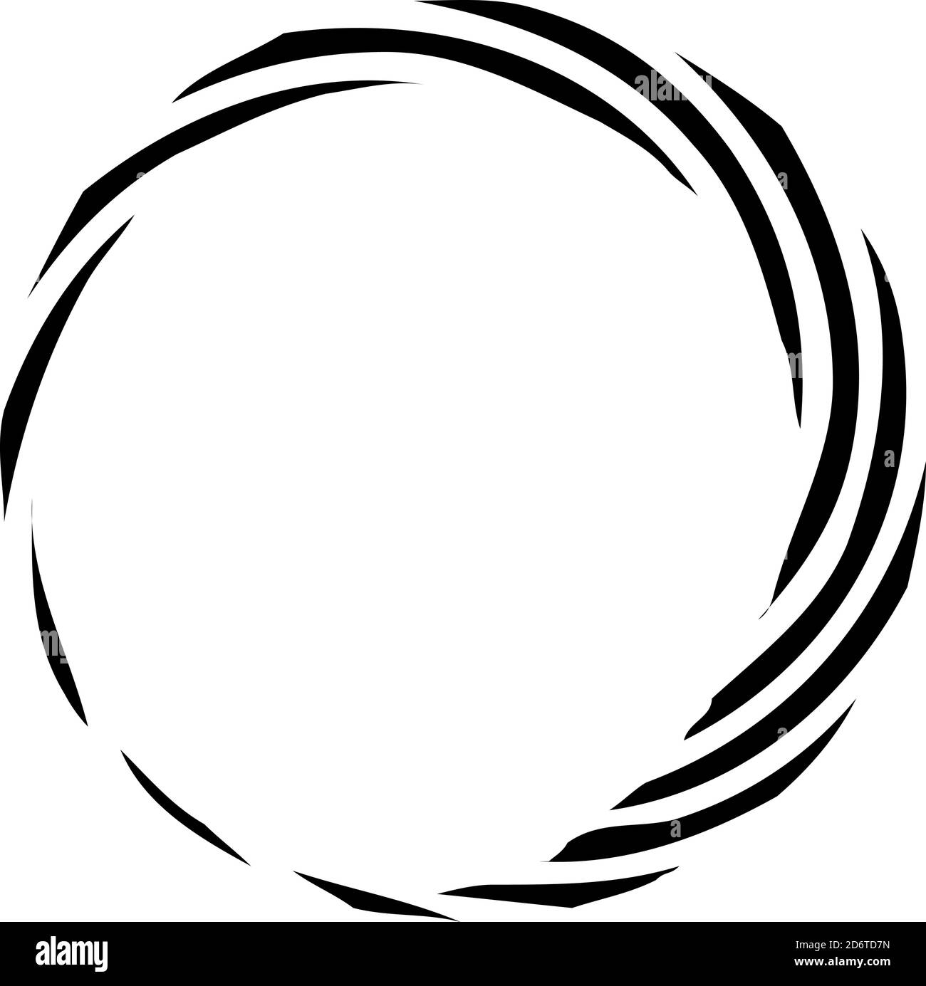 Circular Spiral, swirl, twirl design element. Concentric, radial and ...