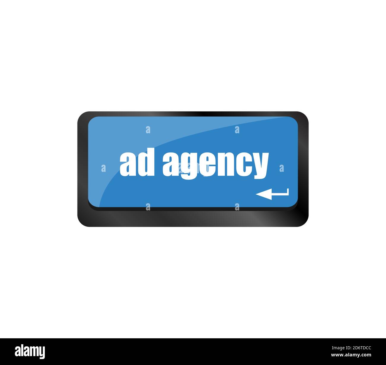 Advertising concept: computer keyboard with word Ad Agency Stock Photo ...