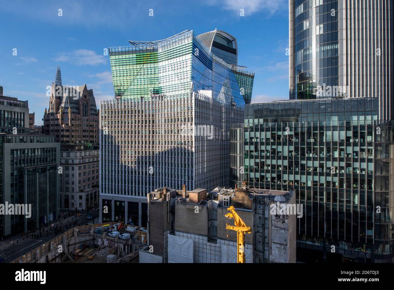 View of eastern elevation and the building in context of neighbouring ...