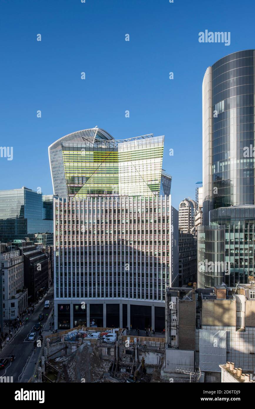 View of eastern elevation and the building in context of neighbouring ...