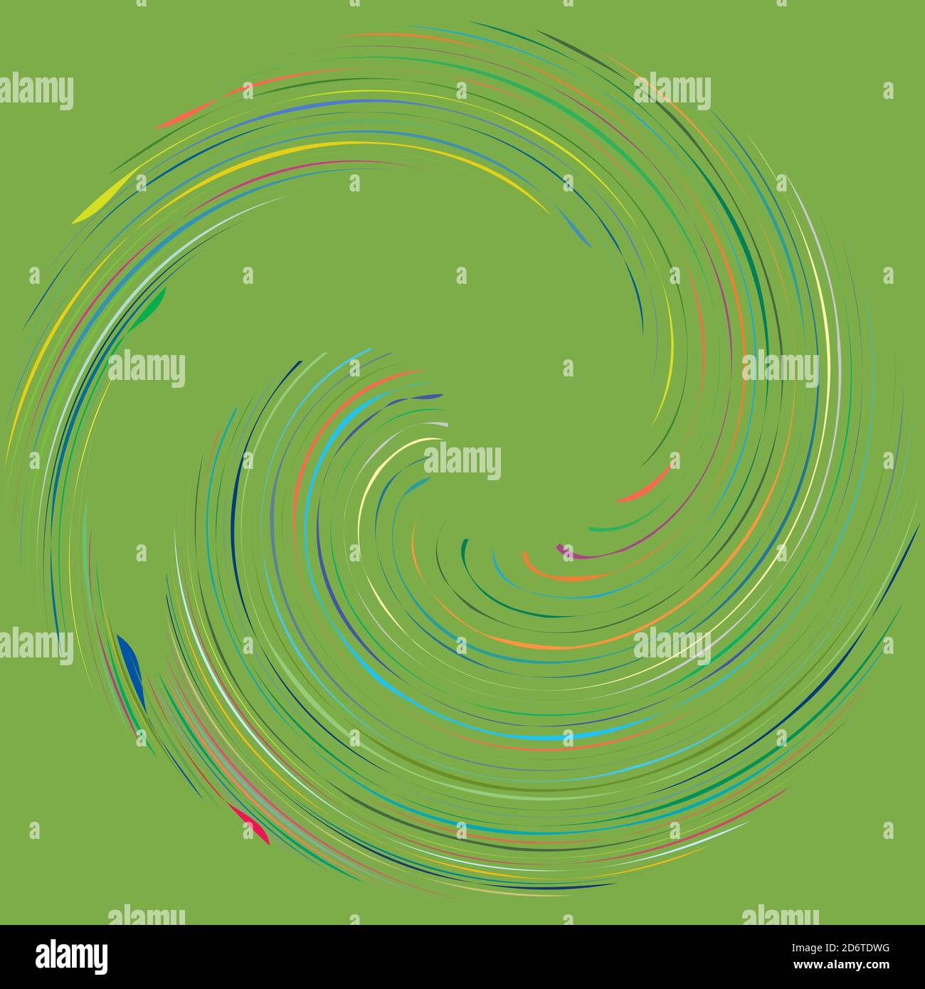 Circular Spiral, swirl, twirl design element. Concentric, radial and ...