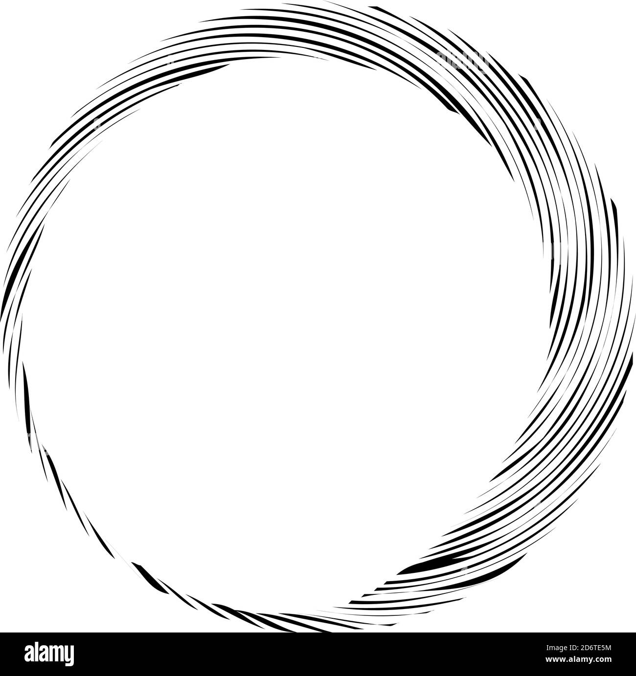 Circular Spiral, swirl, twirl design element. Concentric, radial and ...