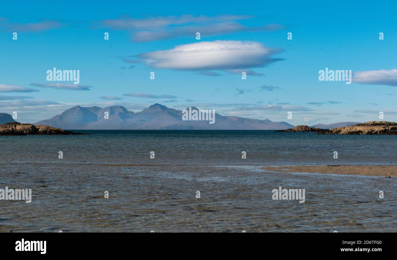 MALLAIG WEST COAST SCOTLAND MORAR SEVERAL SANDY BEACHES LYING BETWEEN ...