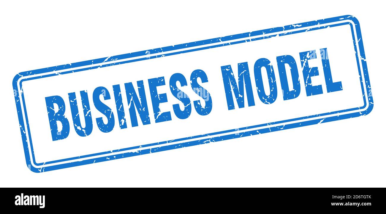 business model stamp. square grunge sign isolated on white background ...