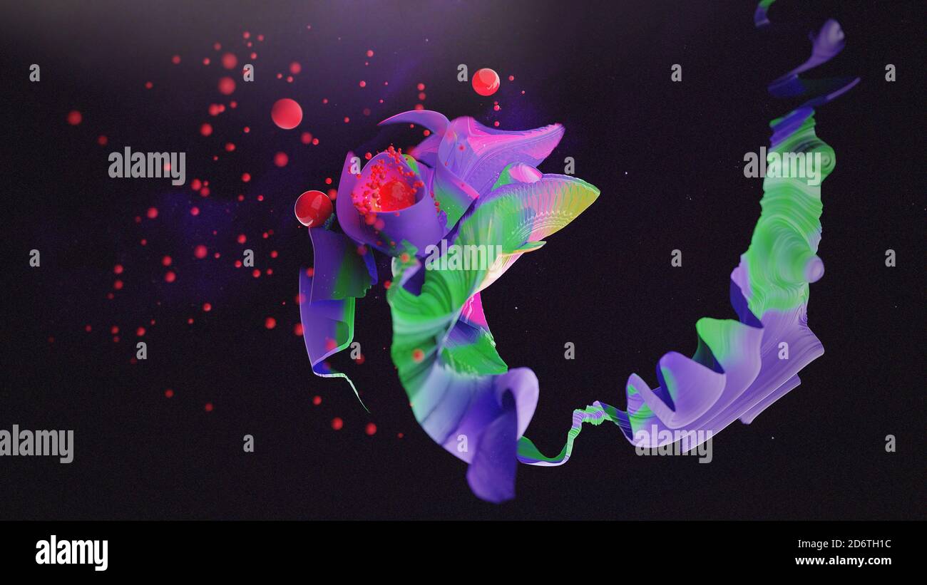 3D Rendering 4K Abstract Space Worm Stock Photo - Alamy