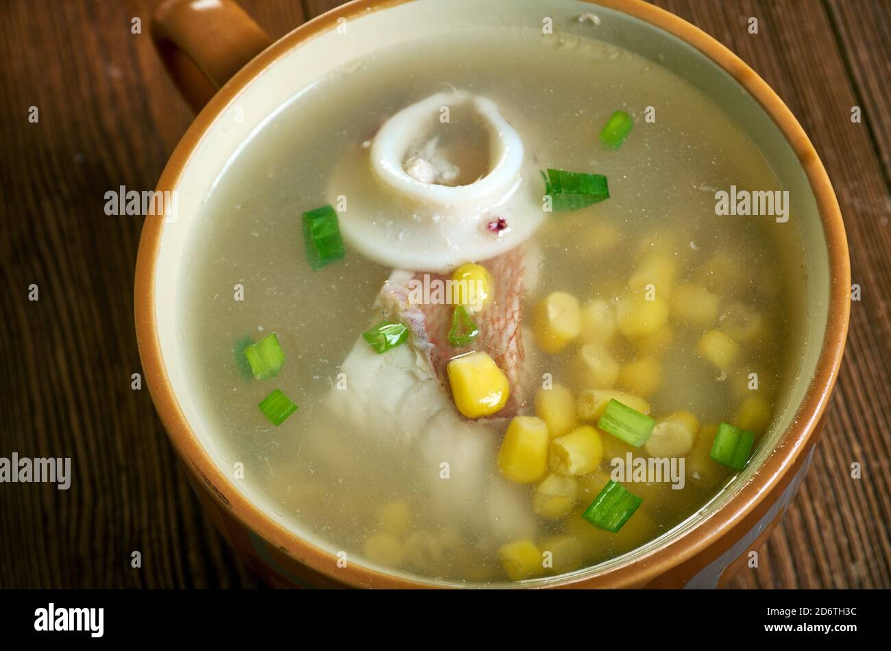 Crab sweetcorn chowder, sweetcorn soup recipe is flavoured with ginger ...