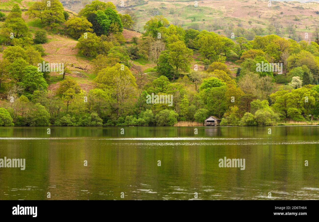 Springtime on Rydal Water Lake District Stock Photo - Alamy