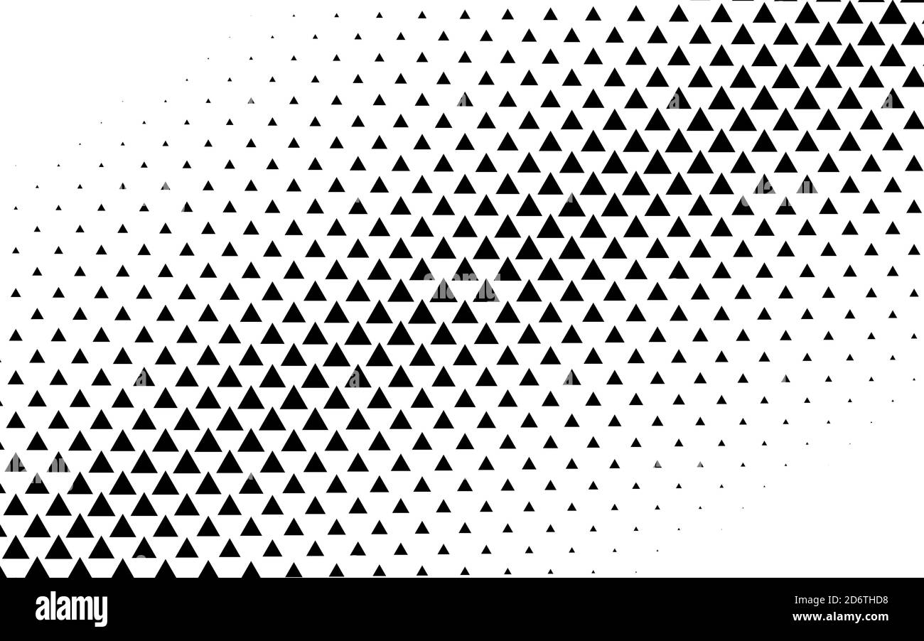 Triangles halftone vector illustration. Triangle geometric background ...