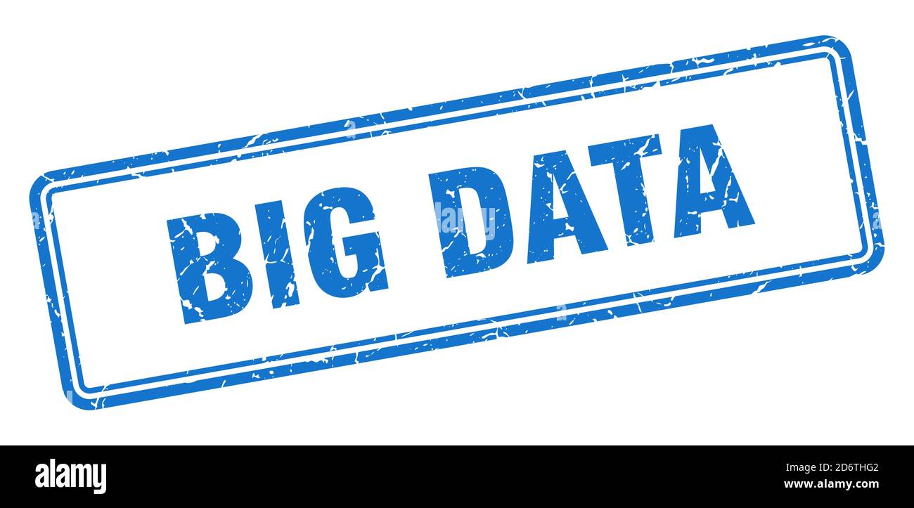 big data stamp. square grunge sign isolated on white background Stock ...