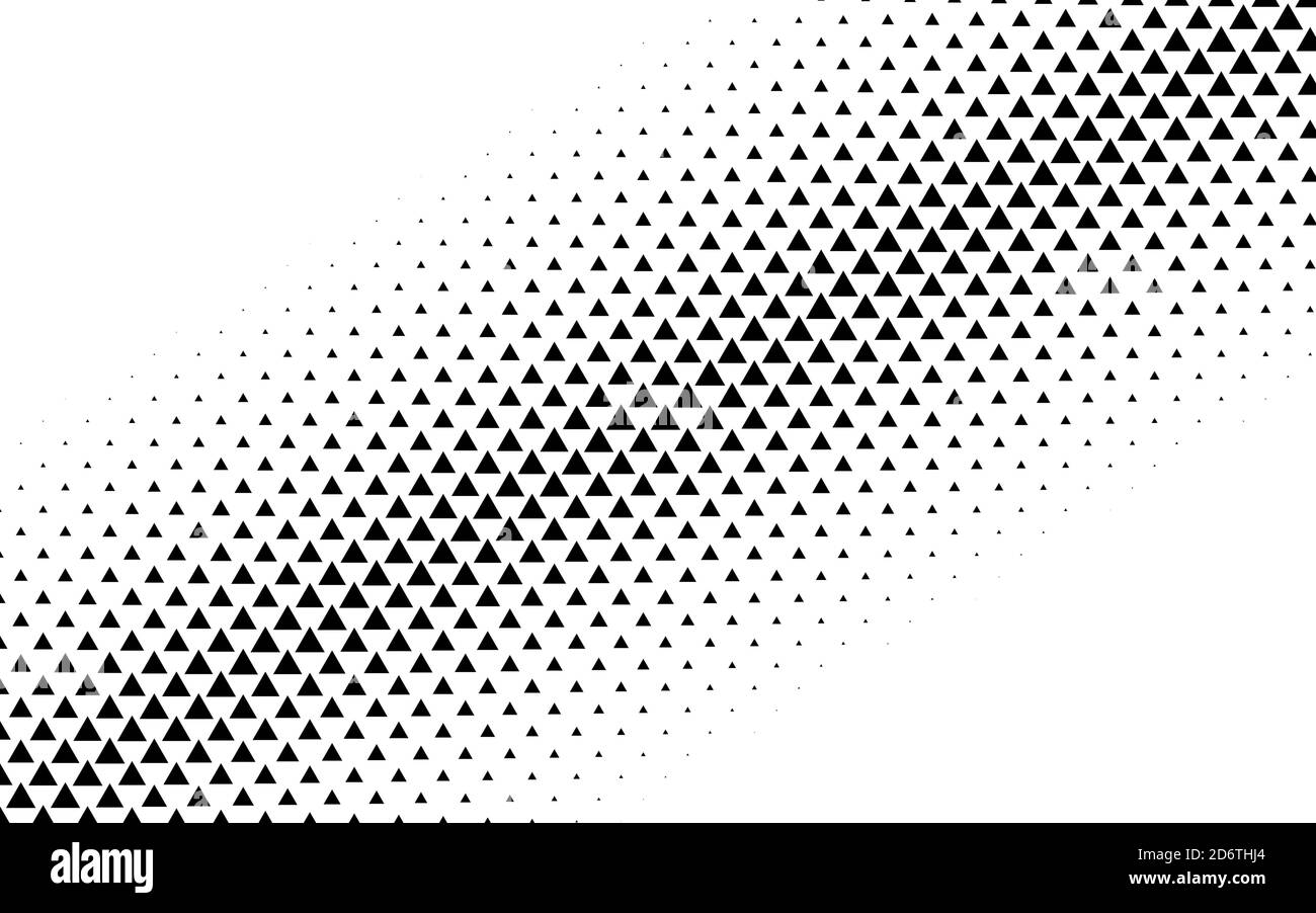 Triangles halftone vector illustration. Triangle geometric background texture and pattern Stock ...