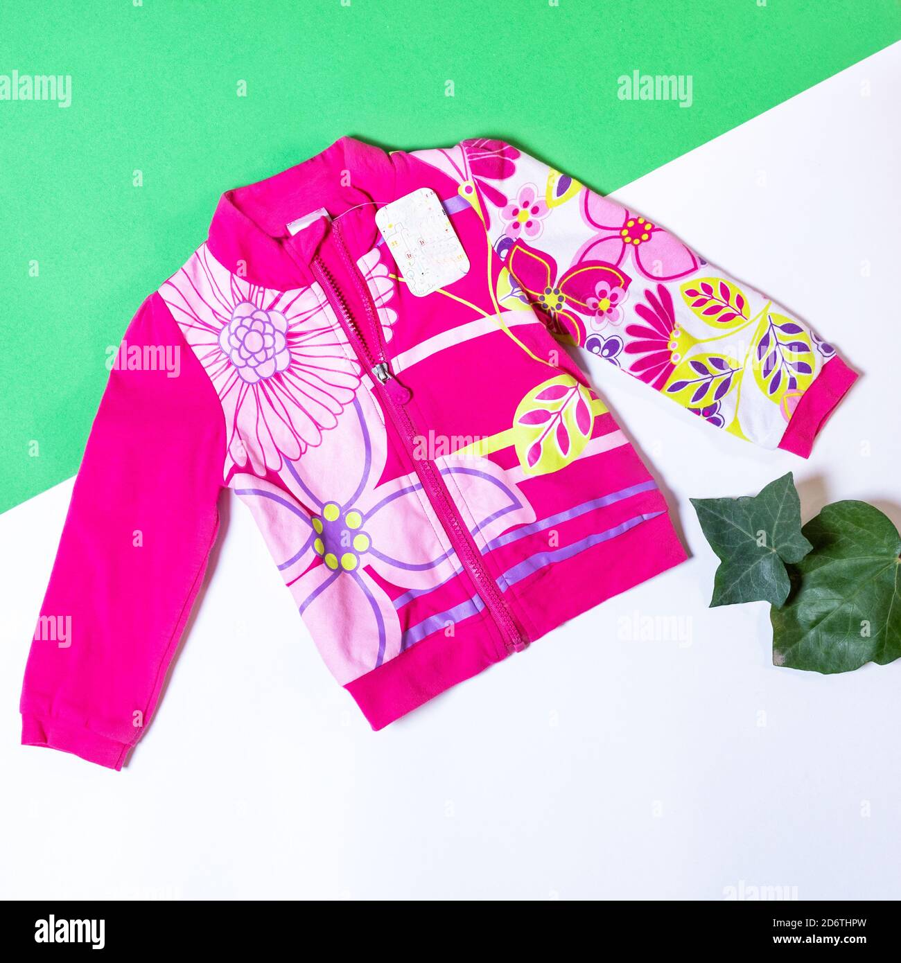 Baby girl colorful clothes and toy stuff, baby fashion concept jacket ...