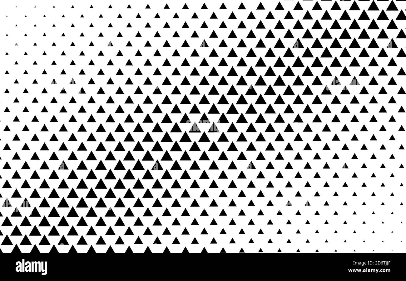 Triangles halftone vector illustration. Triangle geometric background ...