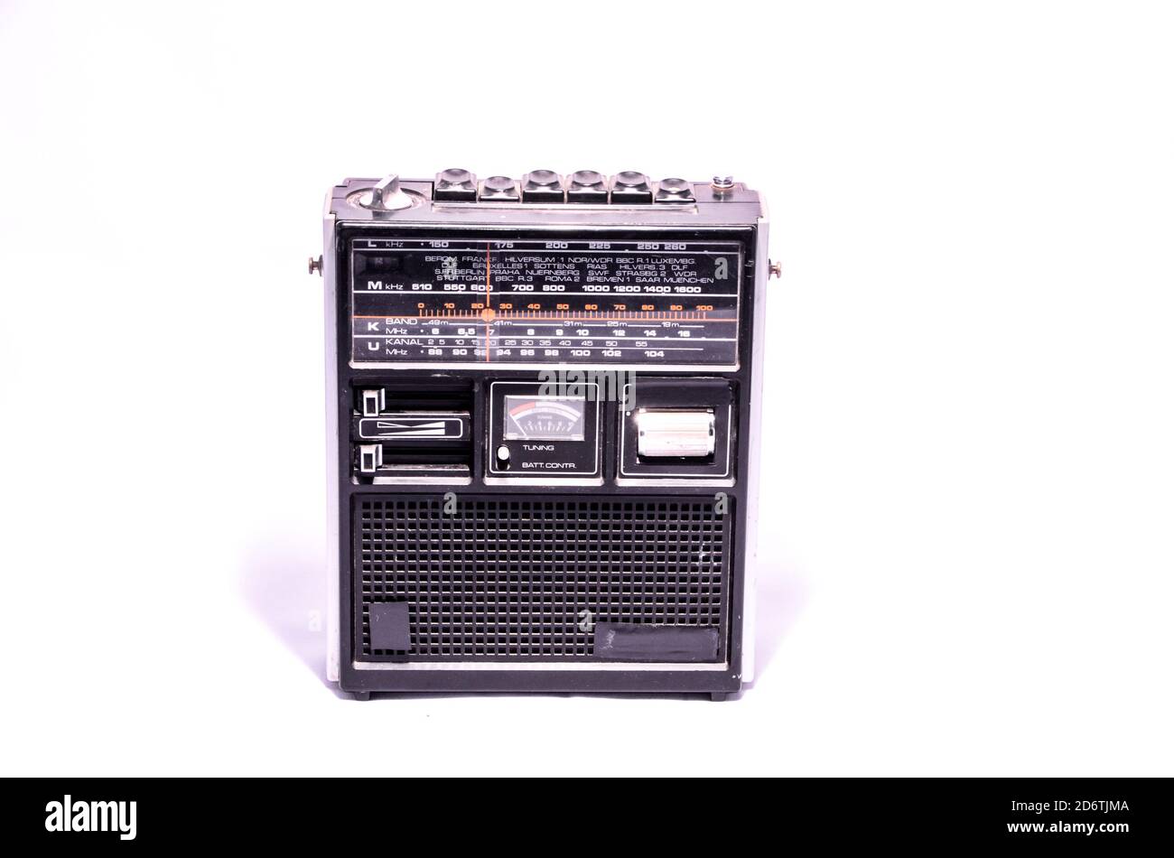 Old Retro Vintage 70's Radio Stock Photo - Alamy