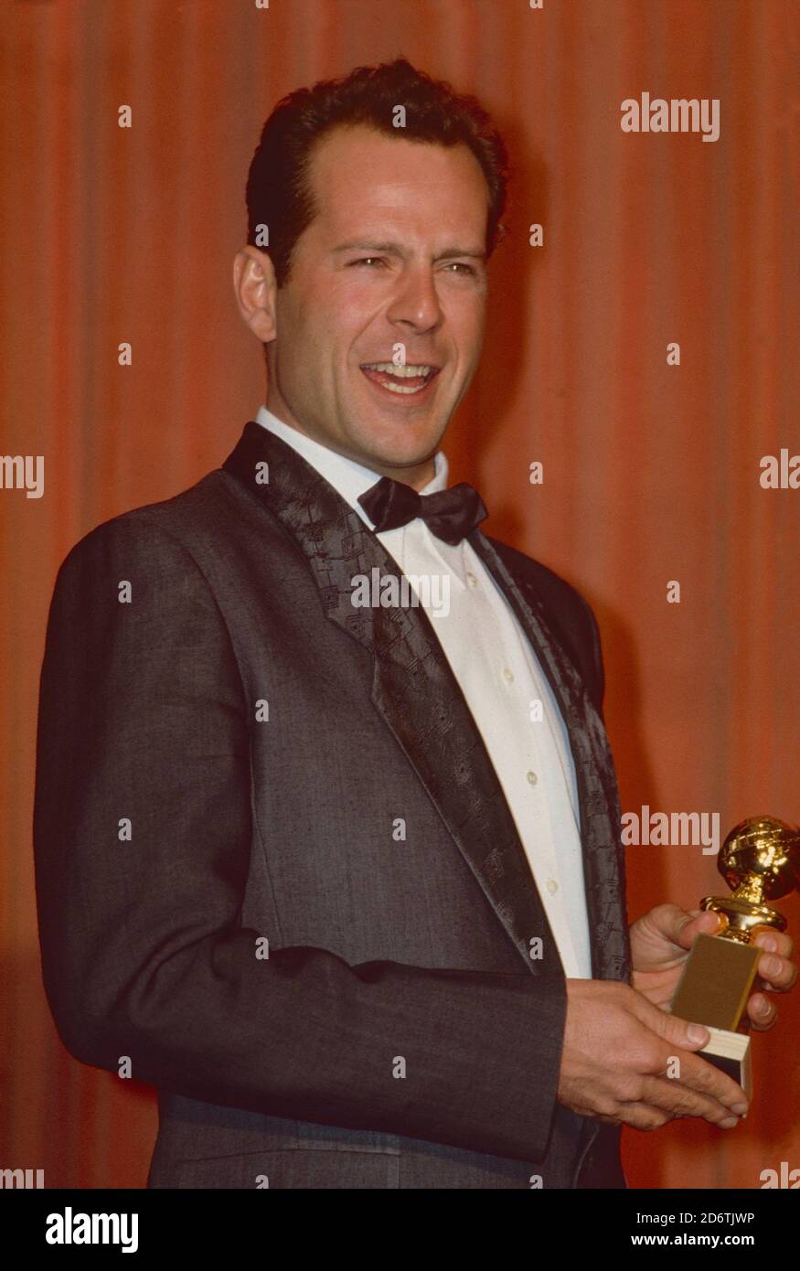 Los Angeles.CA.USA. Bruce Willis wins a Golden Globe for his role in ...