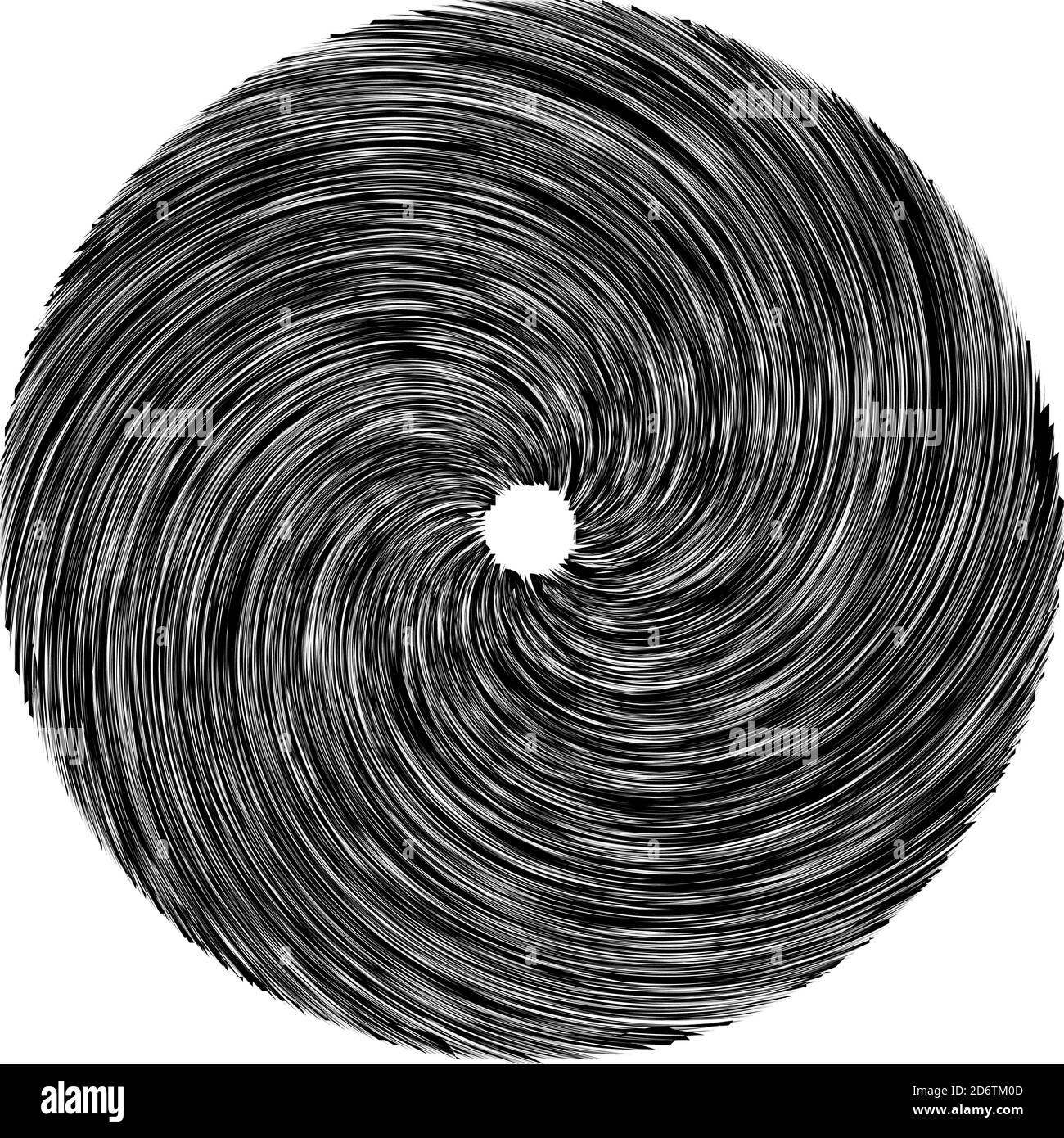 Circular Spiral, swirl, twirl design element. Concentric, radial and ...
