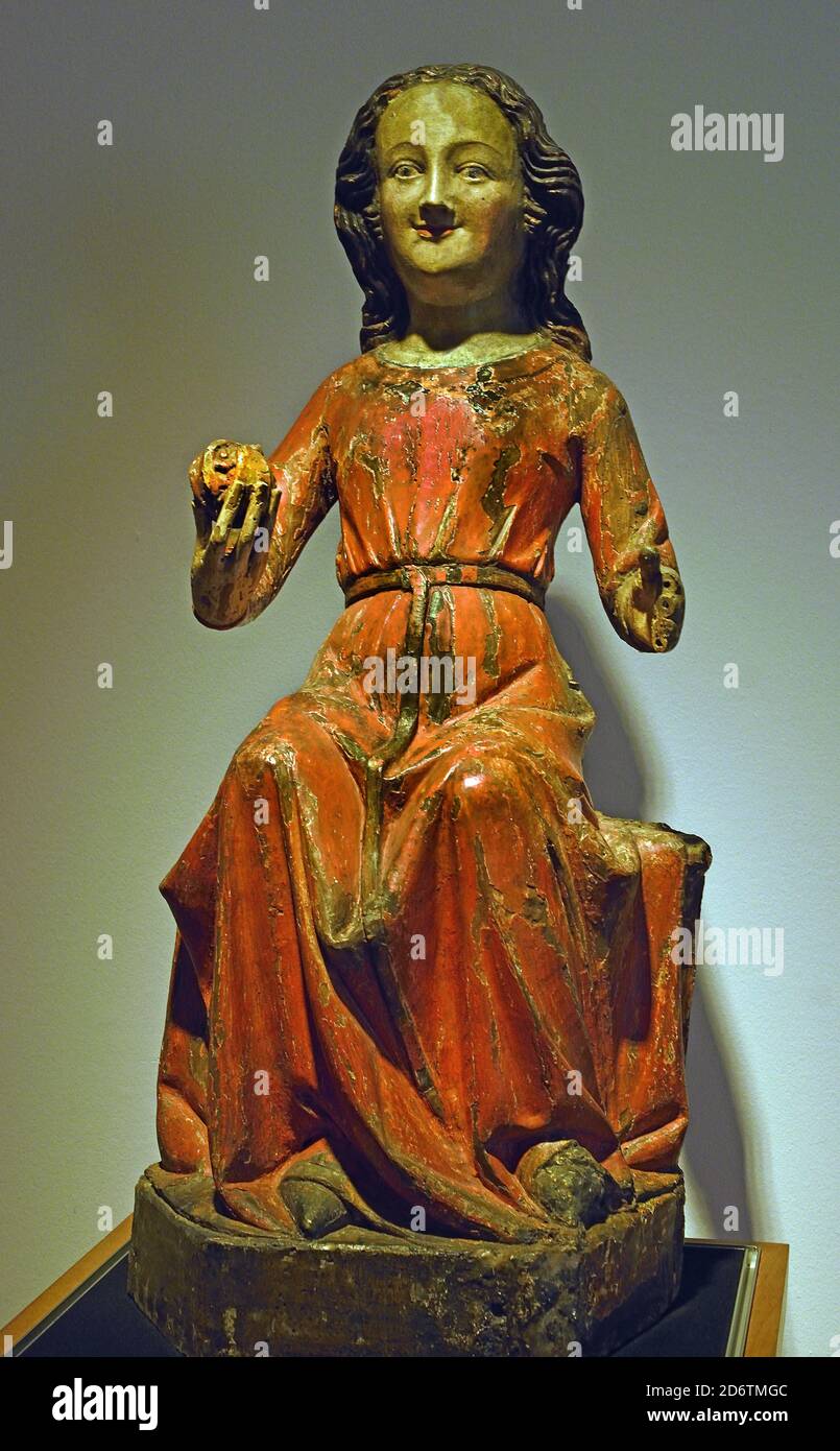 Broadly smiling Mary behold. The fourteenth-century walnut "Mary with ...