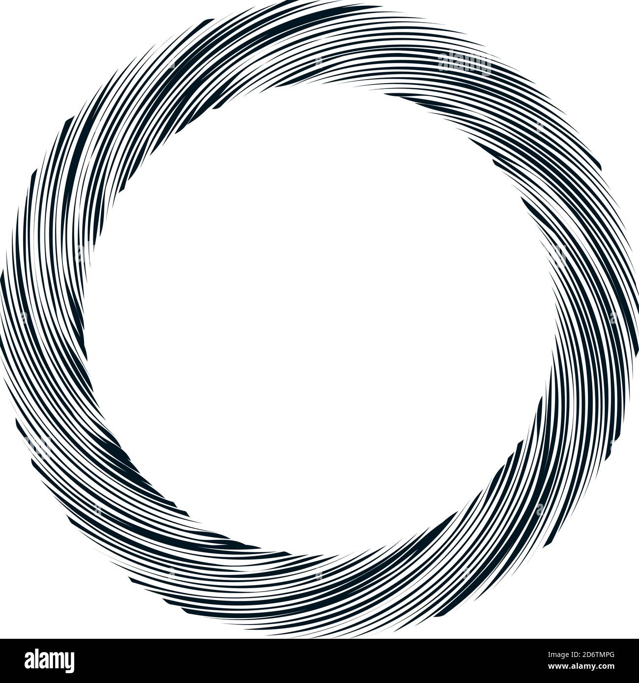 Circular Spiral, swirl, twirl design element. Concentric, radial and ...