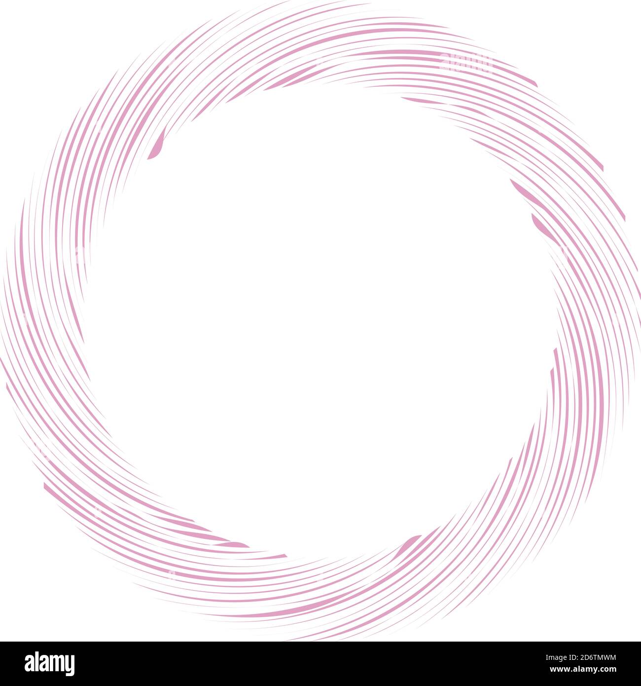 Circular Spiral, swirl, twirl design element. Concentric, radial and ...