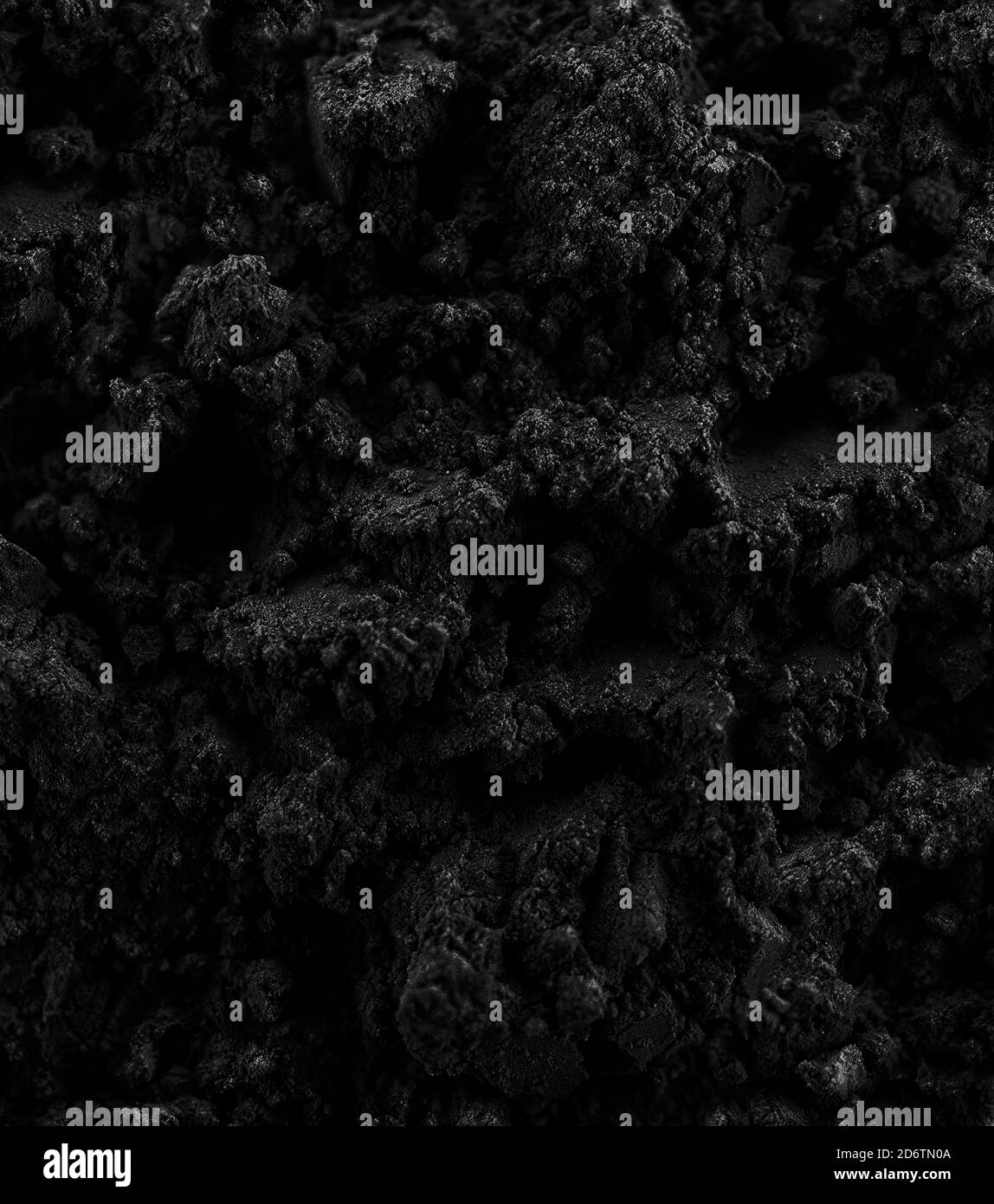 Close up pigment texture. Black color. Abstract background, dark, rough ...