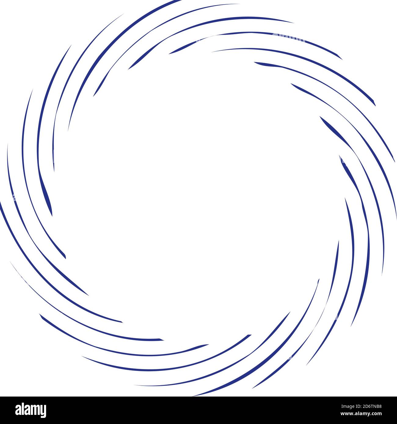 Circular Spiral, swirl, twirl design element. Concentric, radial and ...