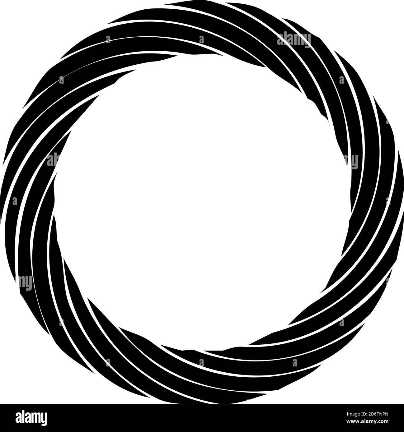 Circular Spiral, swirl, twirl design element. Concentric, radial and ...
