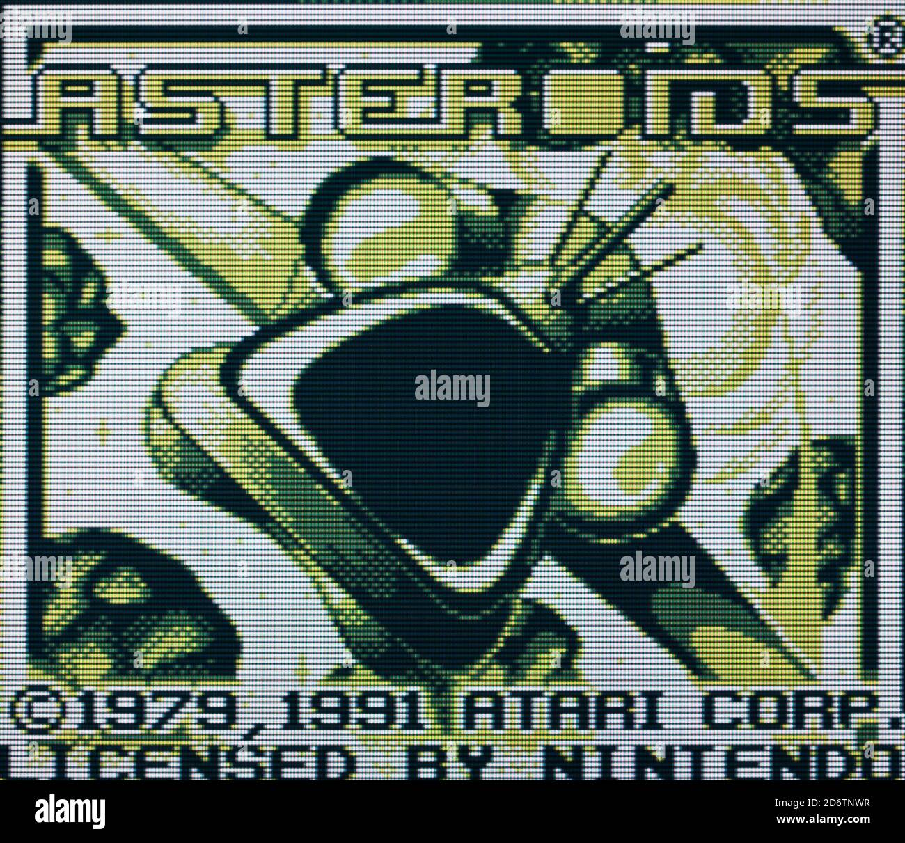 Asteroids - Nintendo Gameboy Videogame - Editorial use only Stock Photo ...