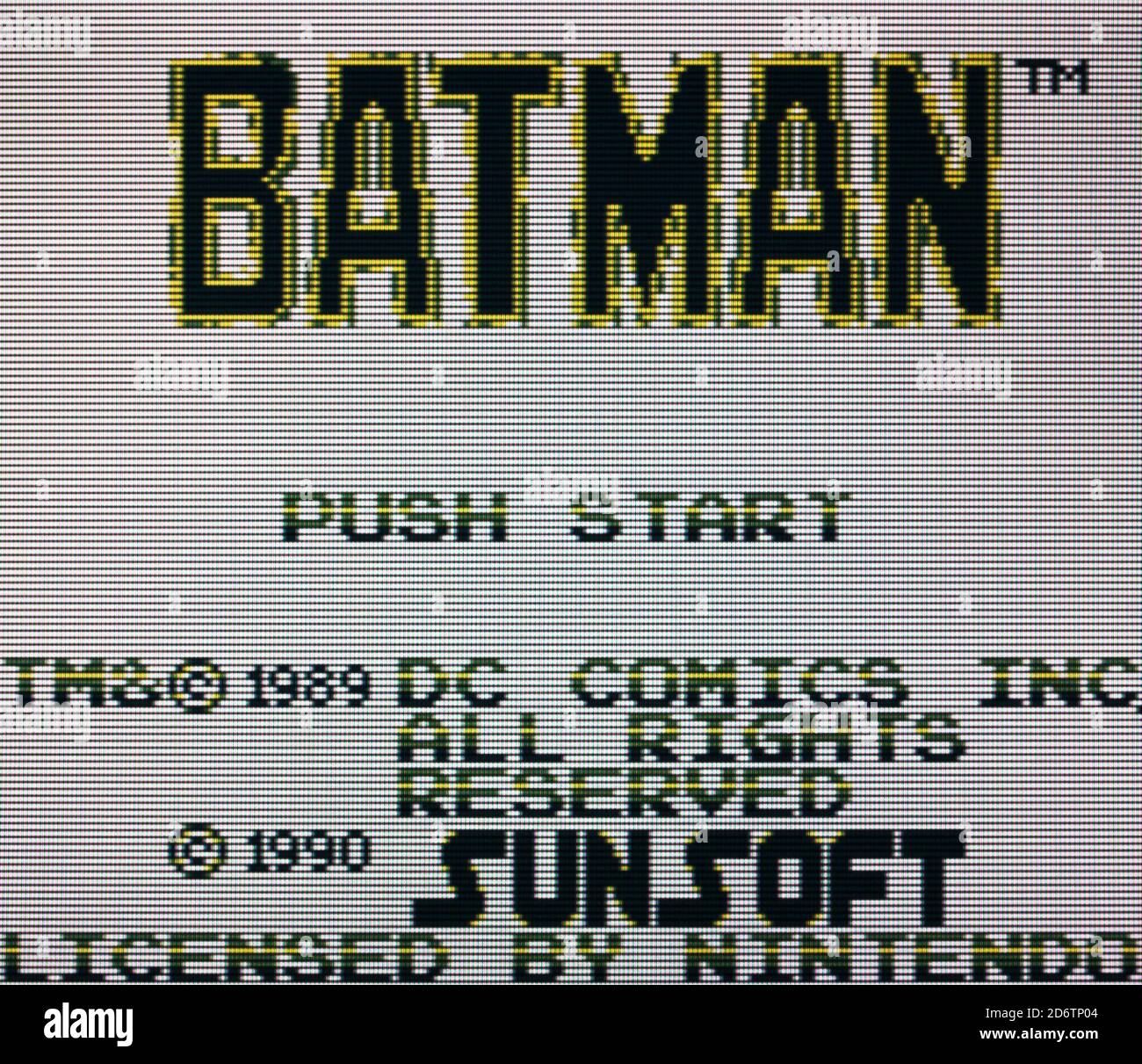 Batman - Nintendo Gameboy Videogame - Editorial use only Stock Photo ...