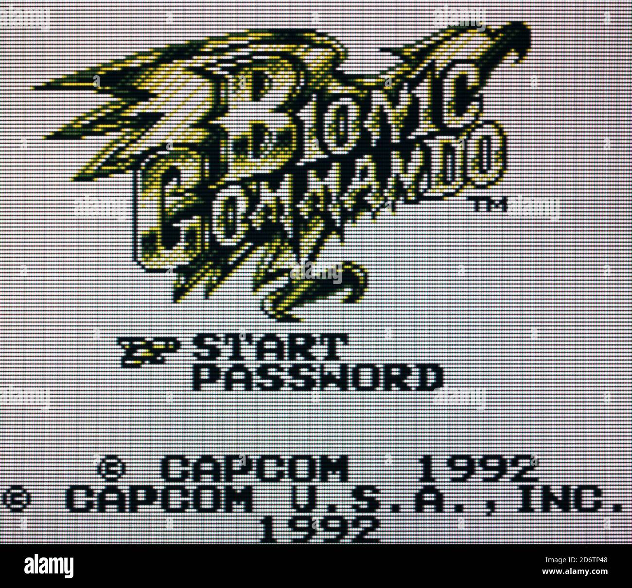 Bionic Commando - Nintendo Gameboy Videogame - Editorial use only Stock Photo - Alamy