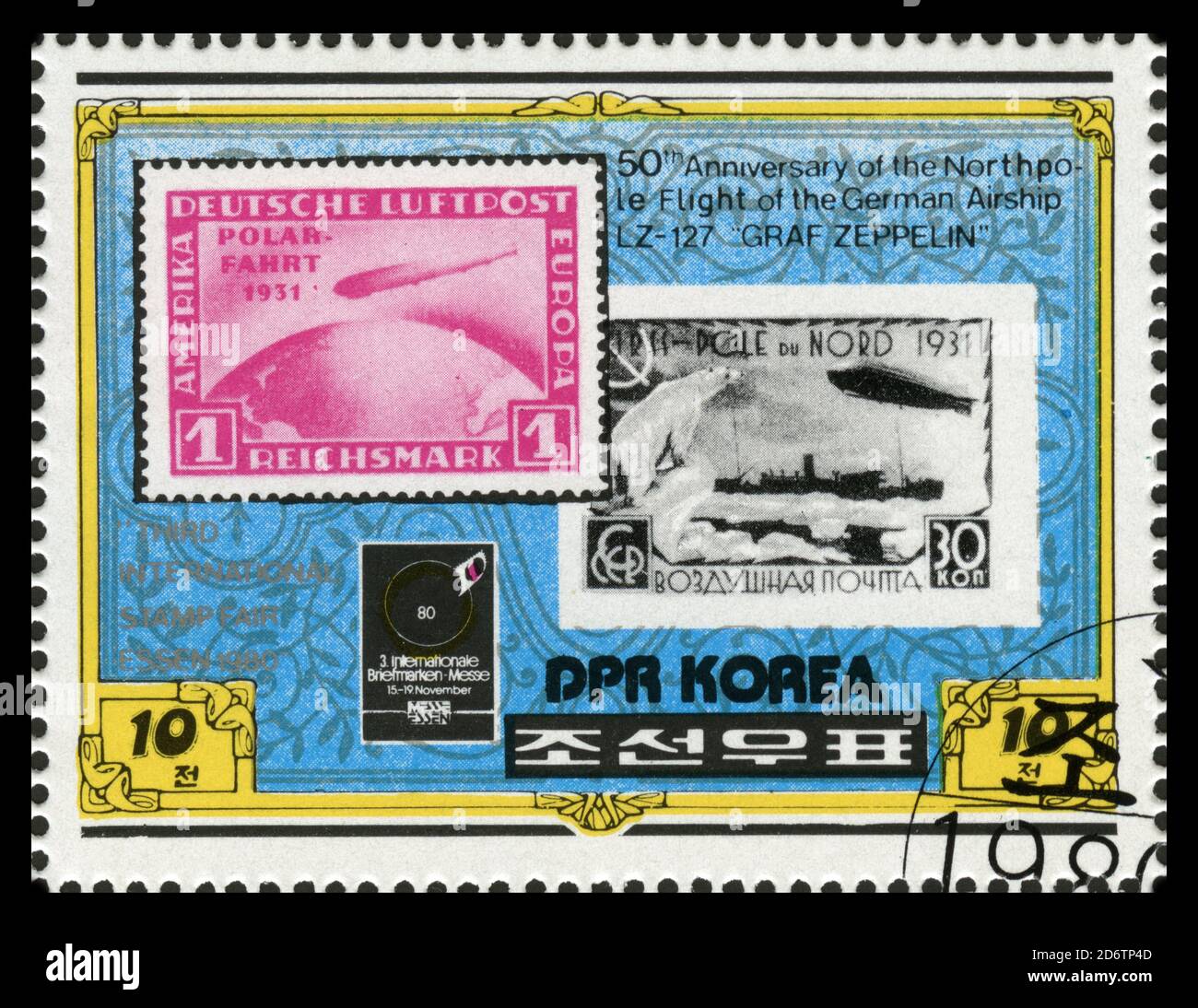 Graf Zeppelin Stamp High Resolution Stock Photography and Images - Alamy