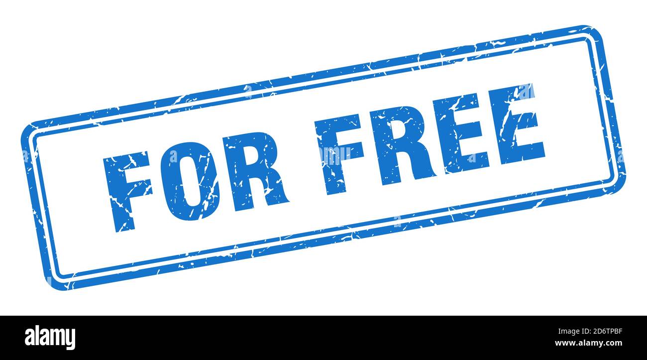 for free stamp. square grunge sign isolated on white background Stock ...