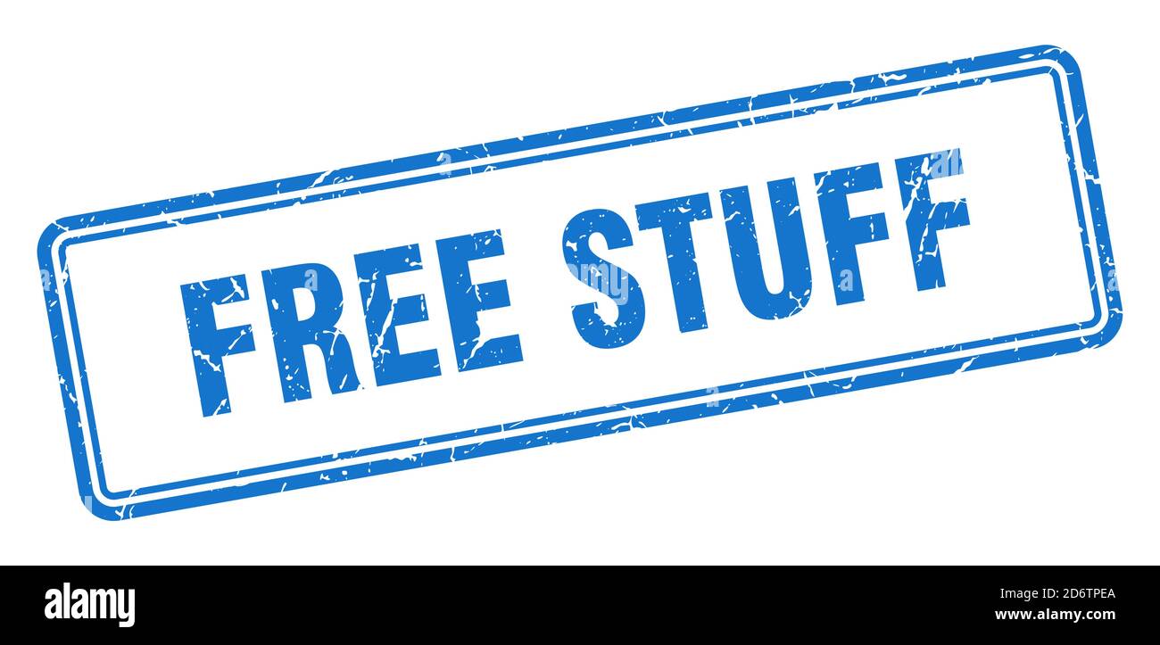 free stuff stamp. square grunge sign isolated on white background Stock ...