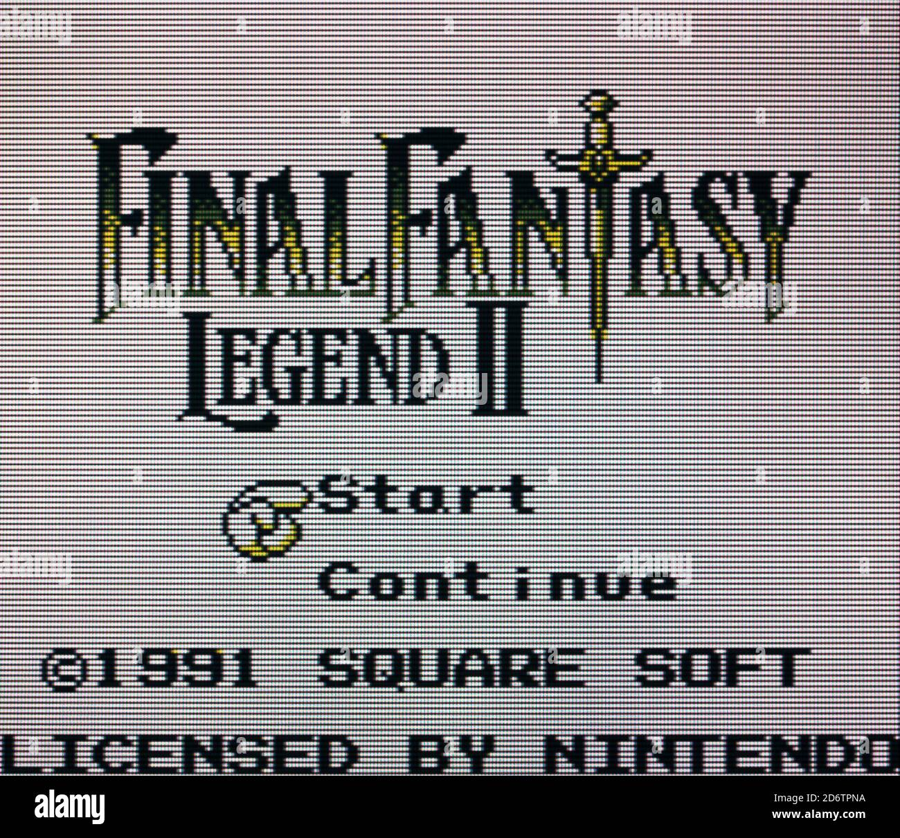 Final Fantasy Legend II - Nintendo Gameboy Videogame - Editorial use ...