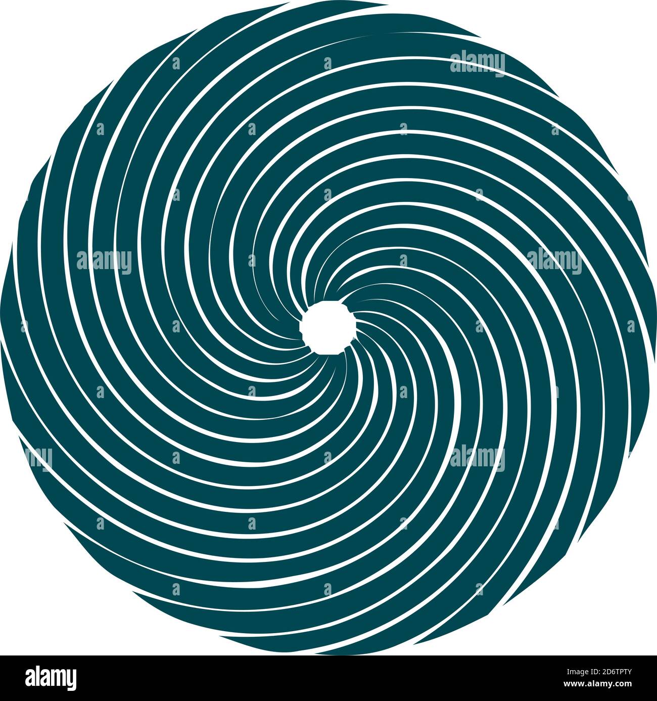 Circular Spiral, swirl, twirl design element. Concentric, radial and ...