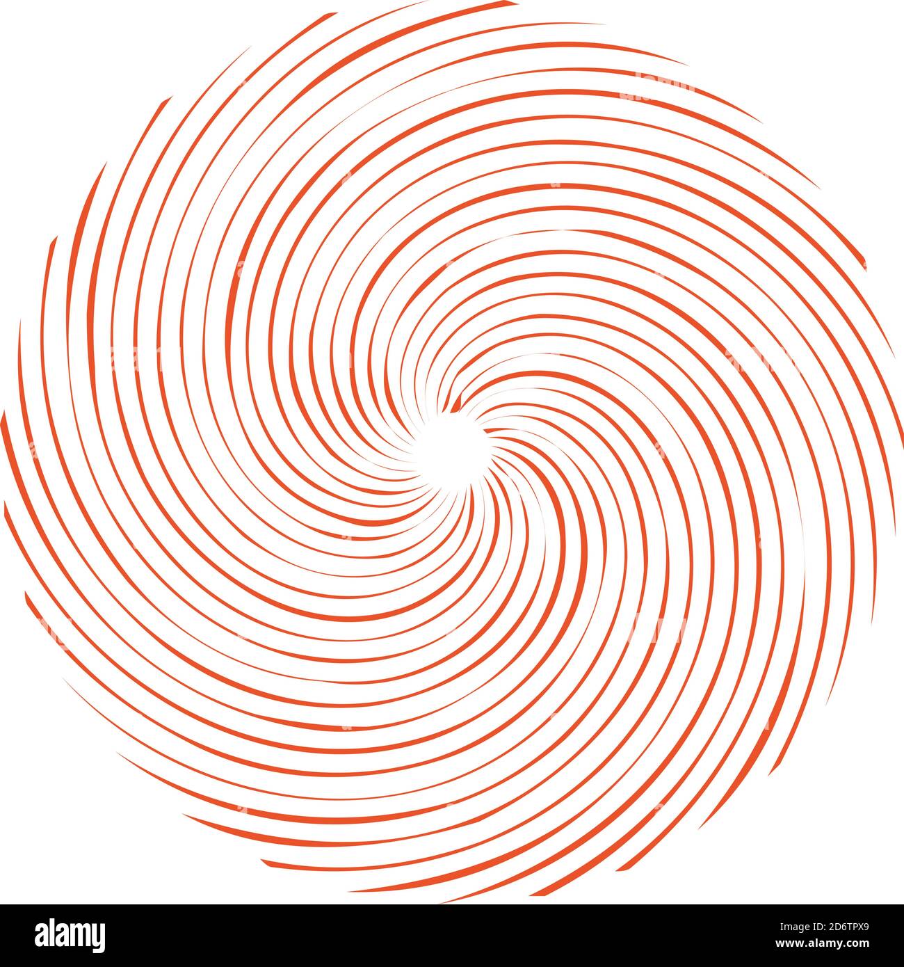 Circular Spiral, swirl, twirl design element. Concentric, radial and ...