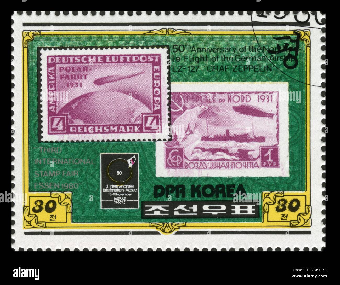 Graf Zeppelin Stamp High Resolution Stock Photography and Images - Alamy