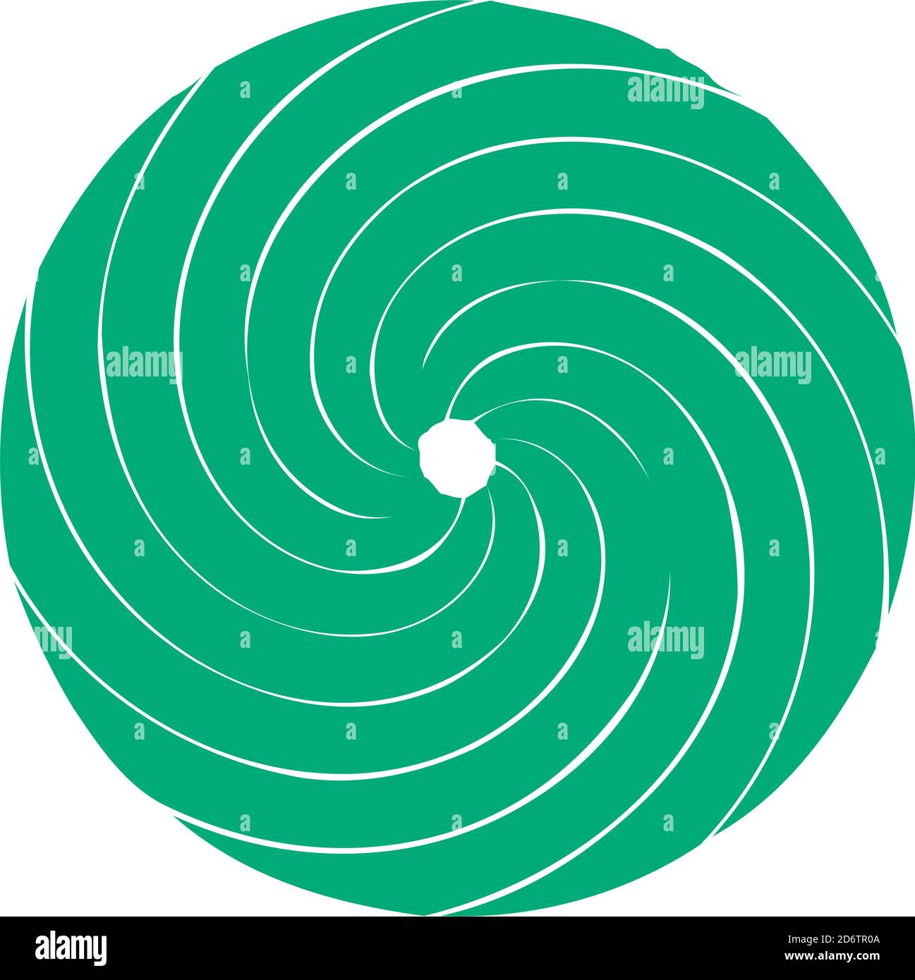 Circular Spiral, swirl, twirl design element. Concentric, radial and ...