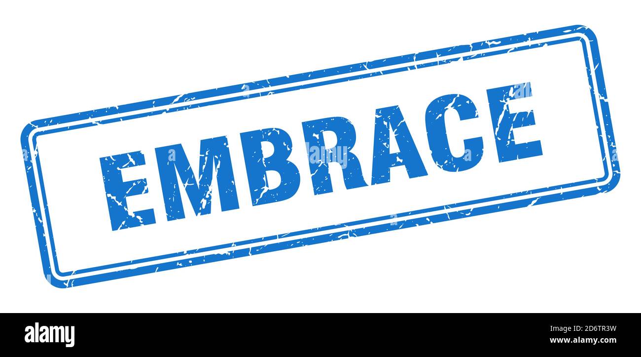 embrace stamp. square grunge sign isolated on white background Stock Vector Image & Art - Alamy