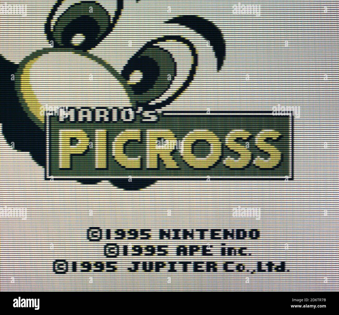 Mario's Picross - Nintendo Gameboy Videogame - Editorial use only Stock ...