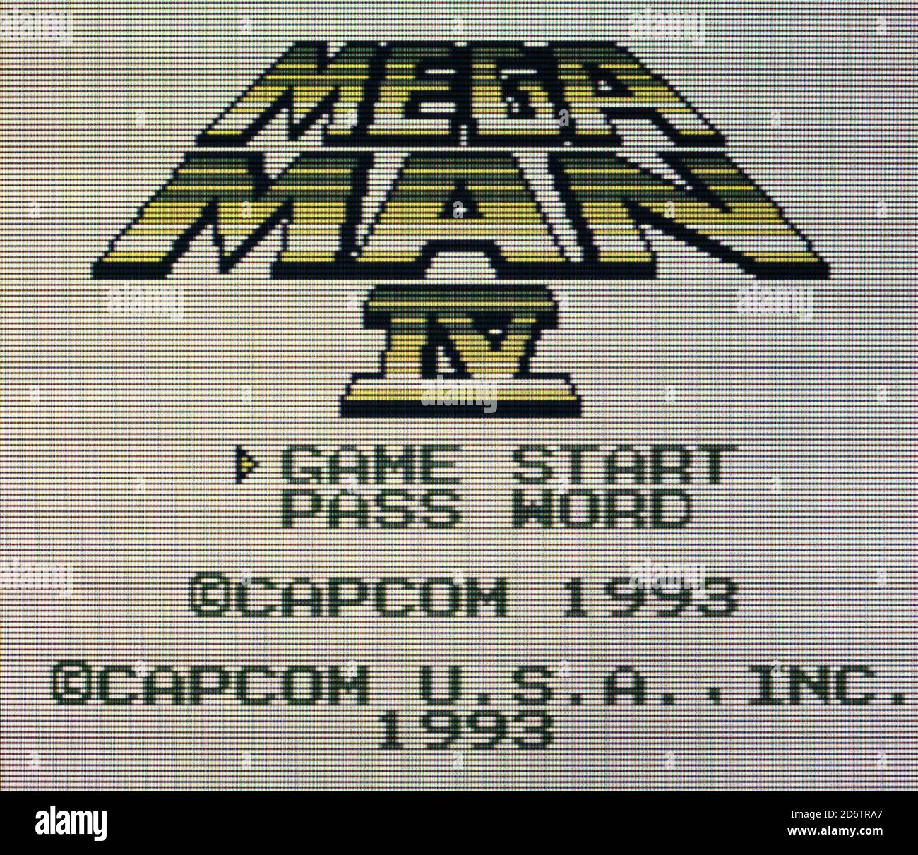 Mega Man IV - Nintendo Gameboy Videogame - Editorial use only Stock ...