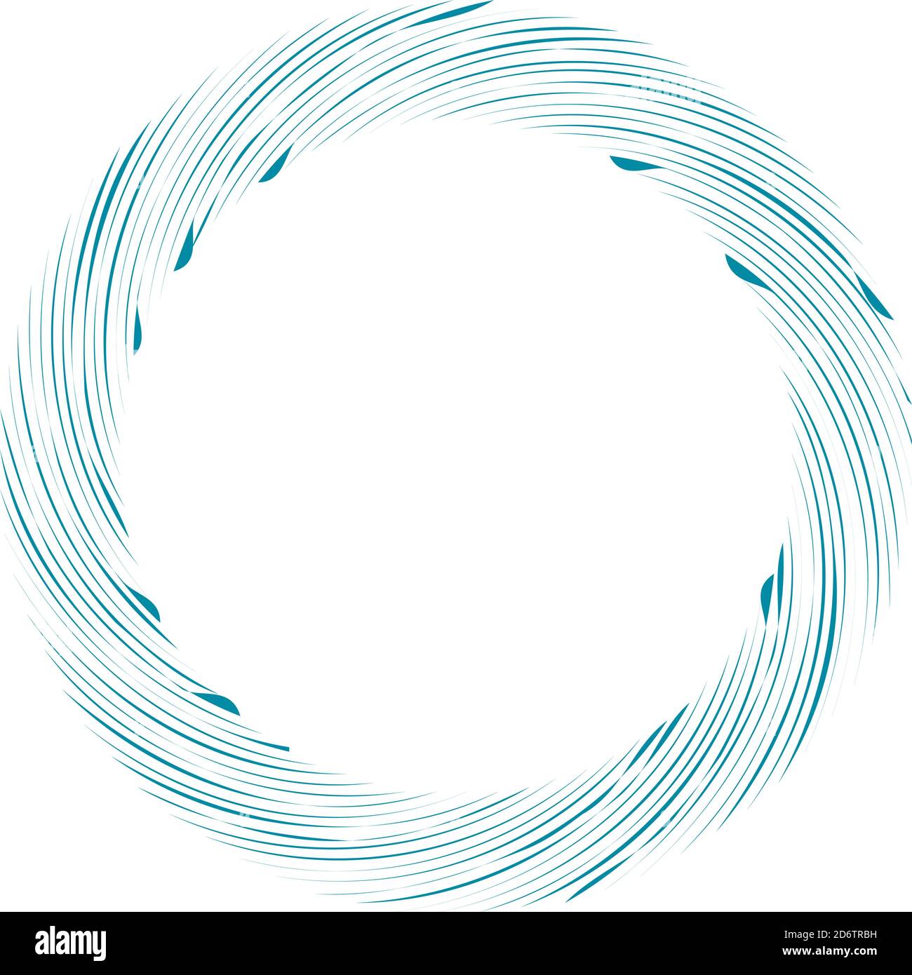 Circular Spiral, swirl, twirl design element. Concentric, radial and ...