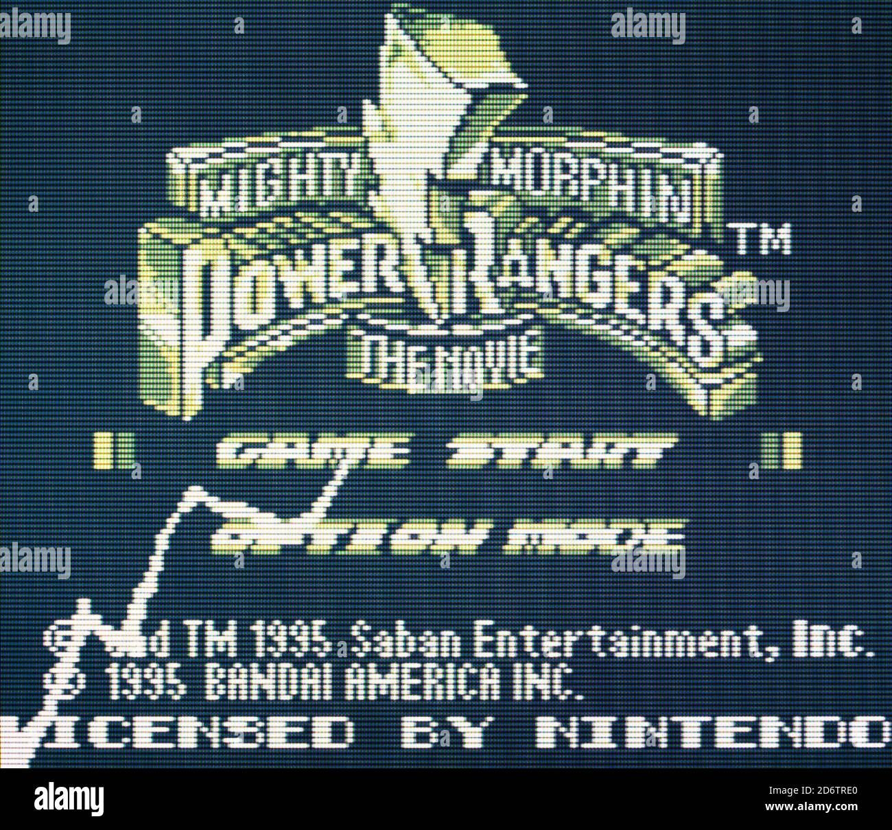 Power Rangers The Movie - Nintendo Gameboy Videogame - Editorial use ...