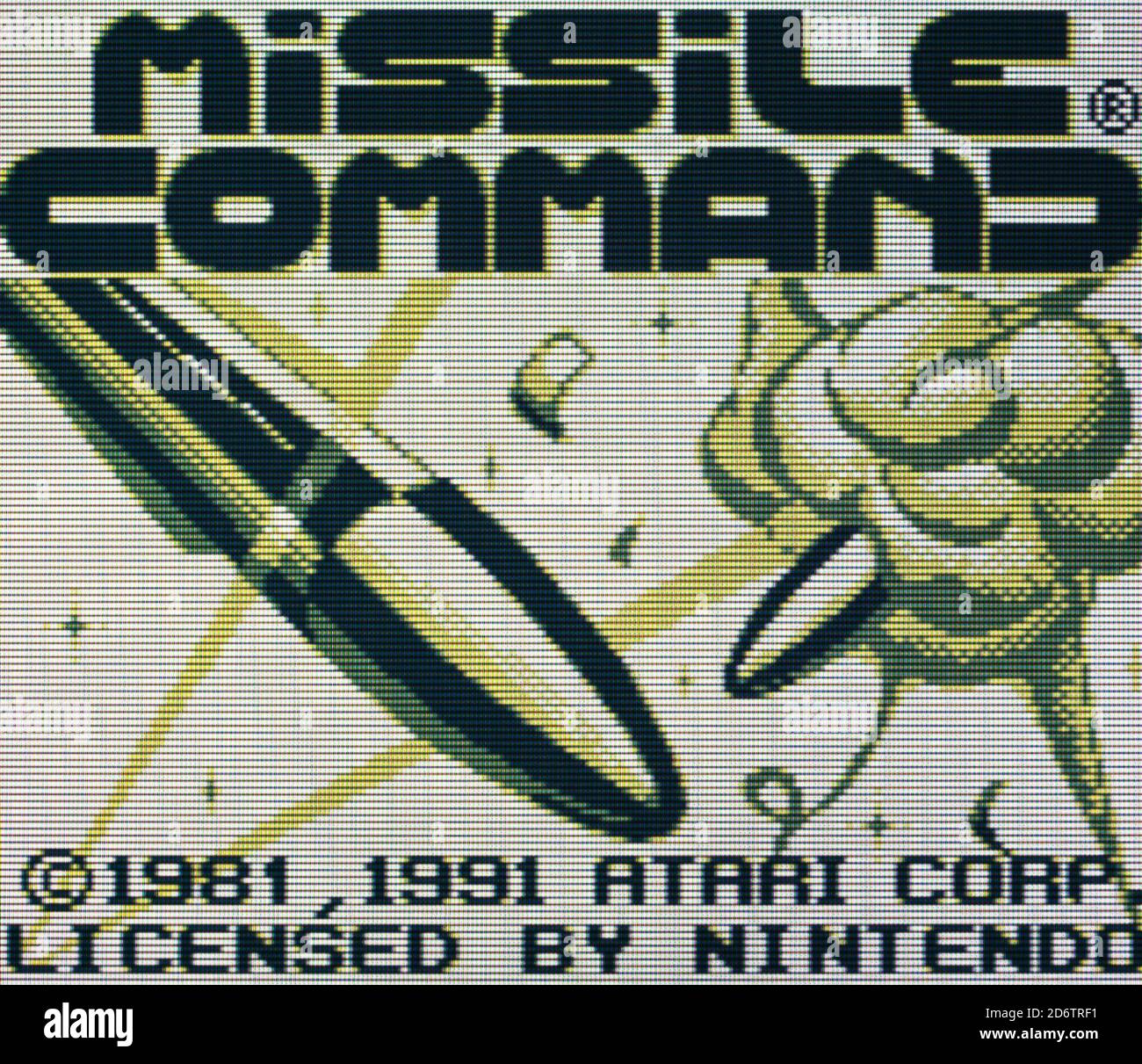 Missile Command - Nintendo Gameboy Videogame - Editorial use only Stock Photo - Alamy