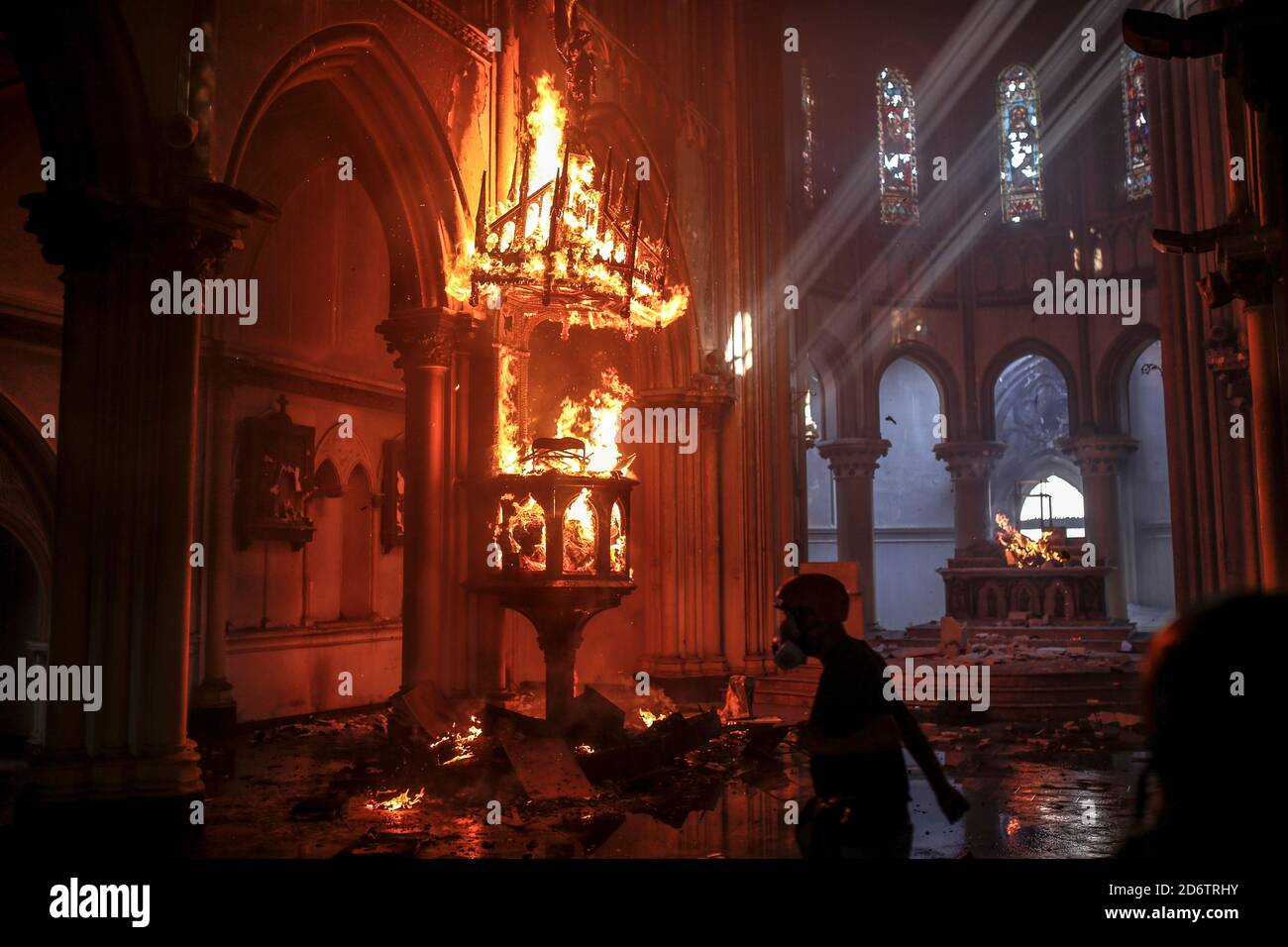 Church fire chile hi-res stock photography and images - Alamy