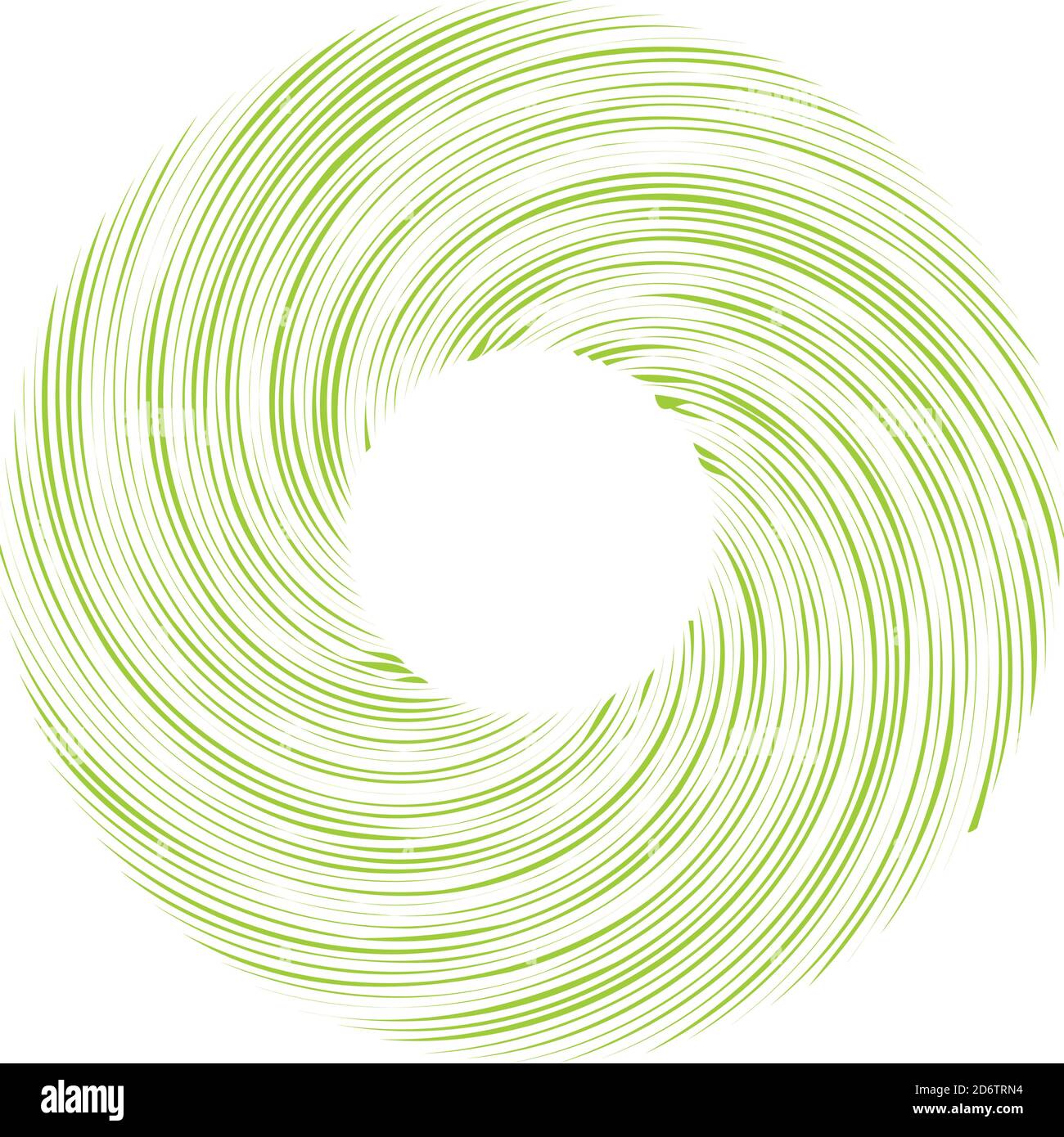 Circular Spiral, swirl, twirl design element. Concentric, radial and ...