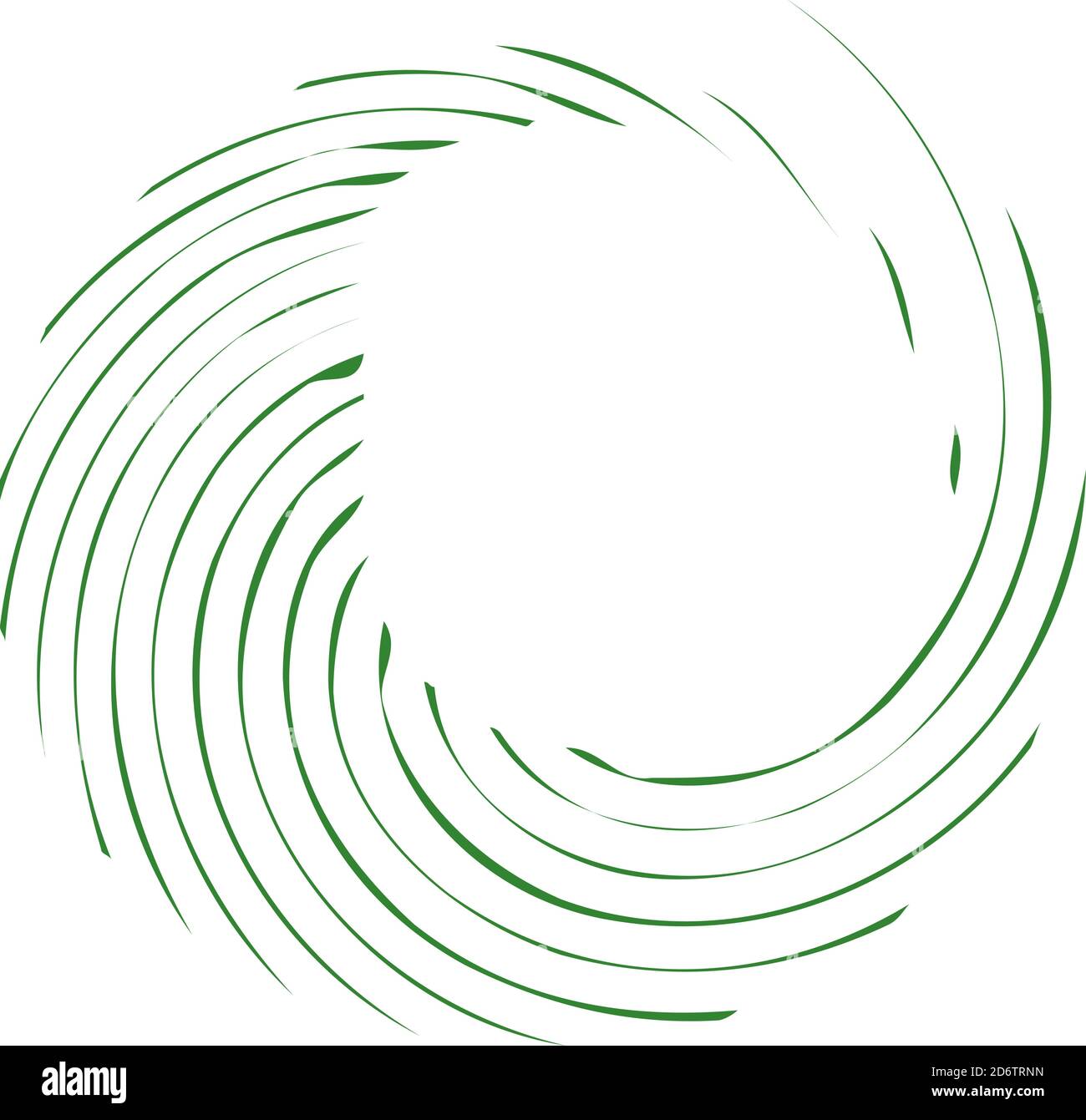 Circular Spiral, swirl, twirl design element. Concentric, radial and ...