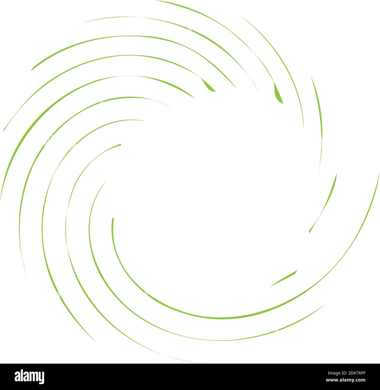 Circular Spiral, swirl, twirl design element. Concentric, radial and ...